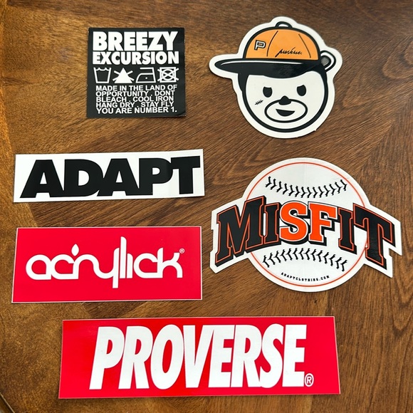 adapt | Other | Vintage Street Wear Brand Sticker Pack | Poshmark
